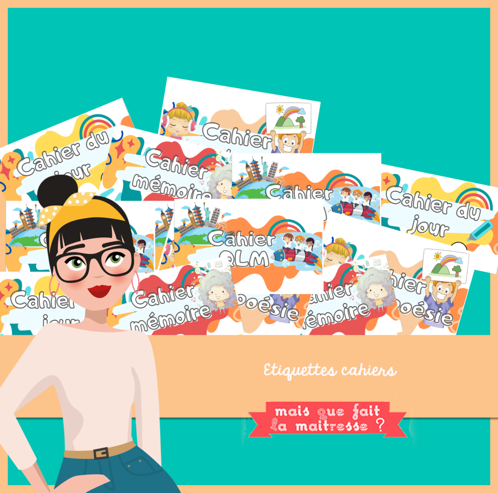 Etiquettes cahiers