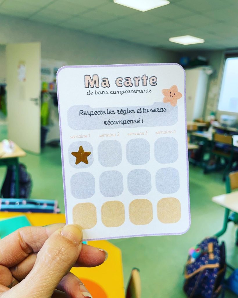 carte de comportements
