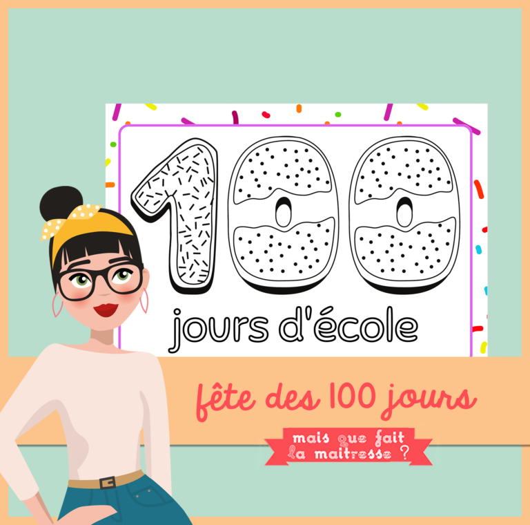 Et voici une petite activité pour fêter les 100 jours à l’école avec ma ...